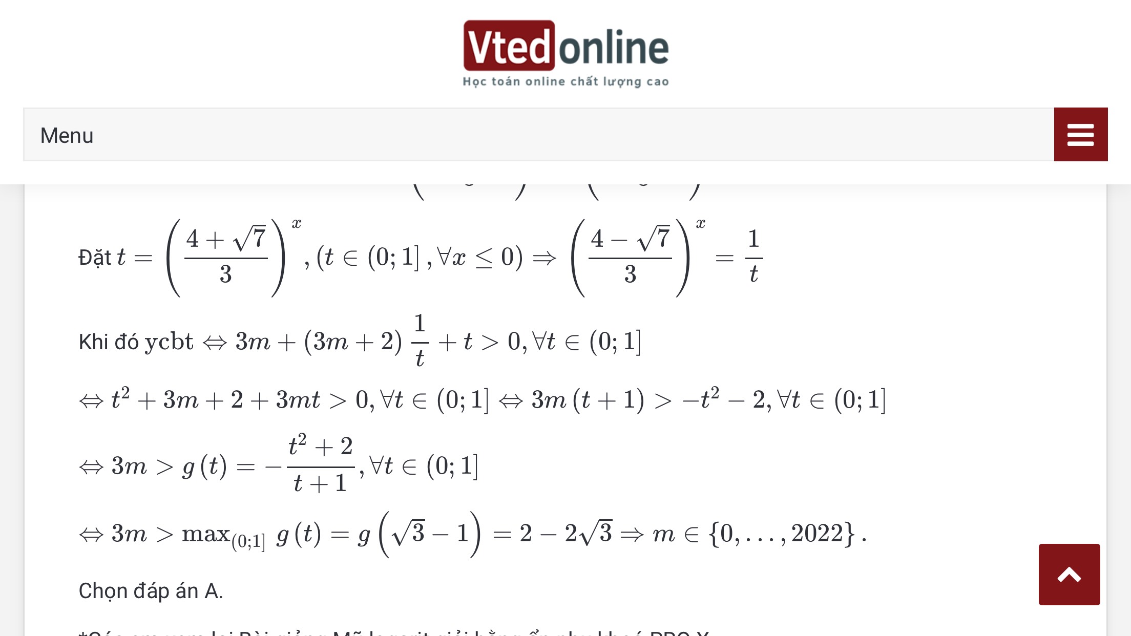Ask math | Cộng đồng hỏi đáp toán học AskMath | Vted